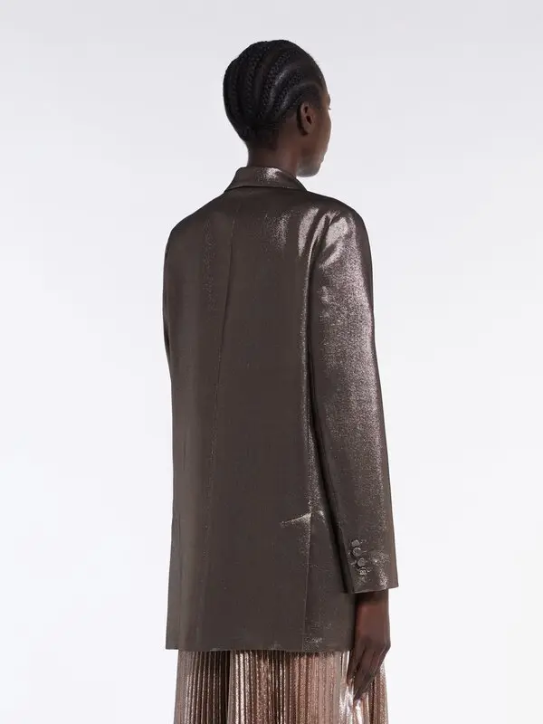Max Mara Double-breasted Silk Jacket