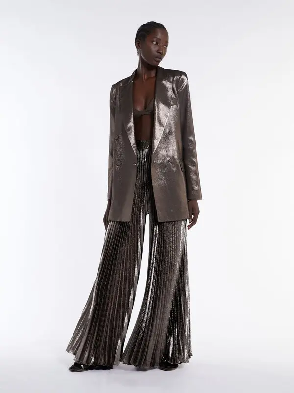 Max Mara Double-breasted Silk Jacket
