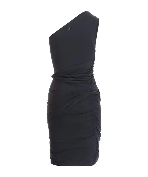 PATOU Asymmetrical One-shoulder Dress With Logo Detail