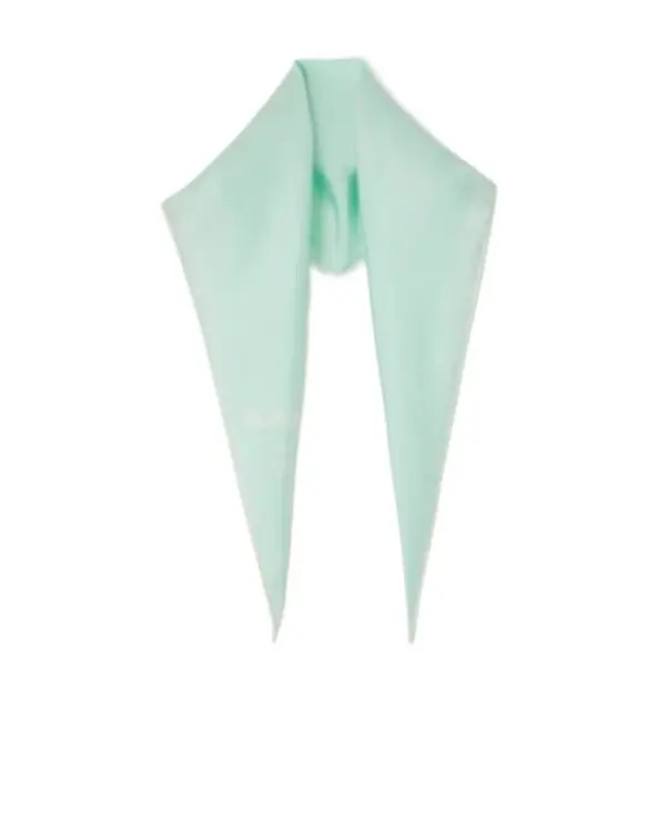 Burberry Horseferry-print Silk Scarf - Green