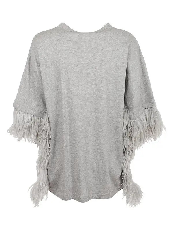N.21 Feather-trimmed Blouse