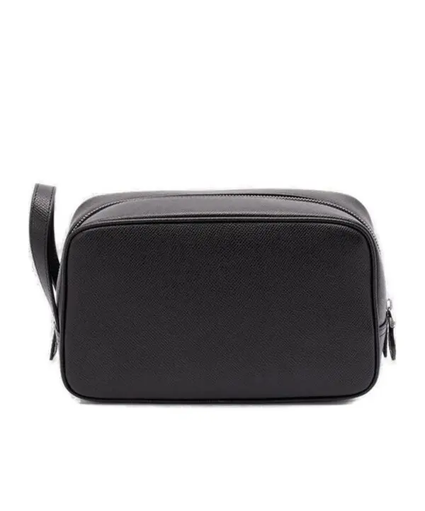 Dolce & Gabbana Dolce Gabbana Logo Plaque Zipped Beauty Case
