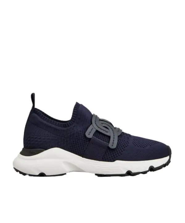 TOD'S Kate Slip-on Sneakers With Leather Chain Detail - Blue