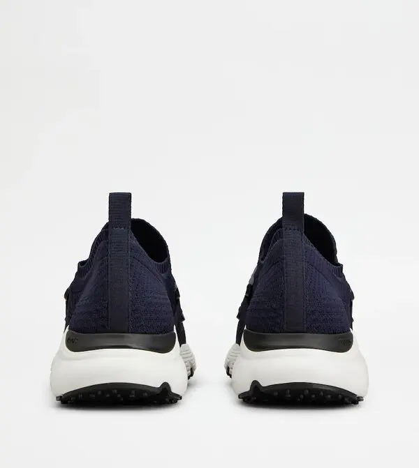 TOD'S Kate Slip-on Sneakers With Leather Chain Detail - Blue