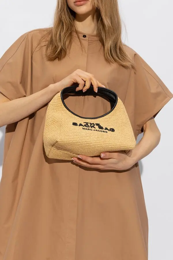 Marc Jacobs The Woven Logo Embroidered Mini Sack Bag