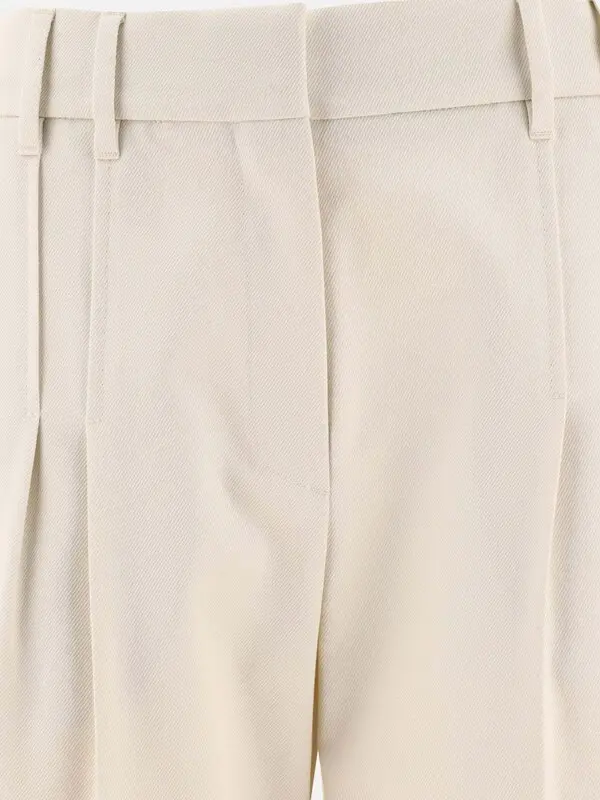 Brunello Cucinelli Straight-leg Cropped Trousers - Nude