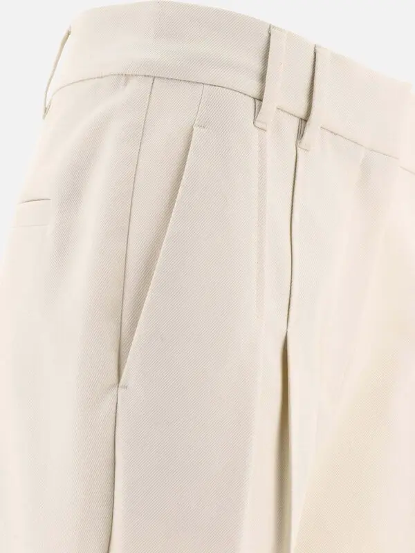 Brunello Cucinelli Straight-leg Cropped Trousers - Nude