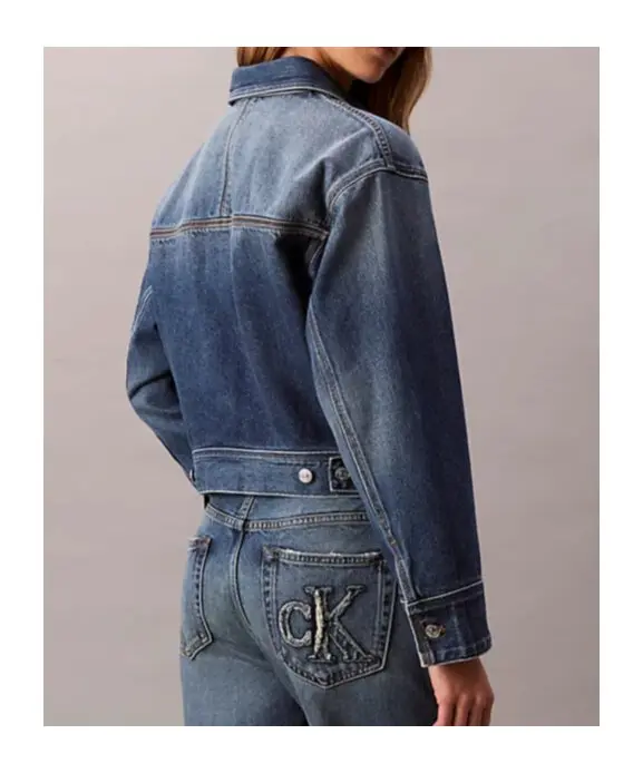 Calvin Klein Logo-appliqué Denim Jacket