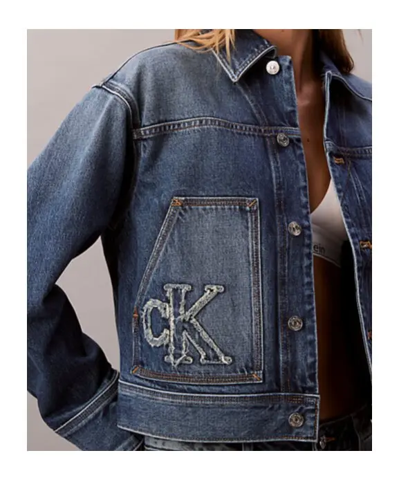 Calvin Klein Logo-appliqué Denim Jacket