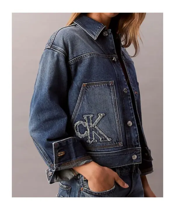 Calvin Klein Logo-appliqué Denim Jacket