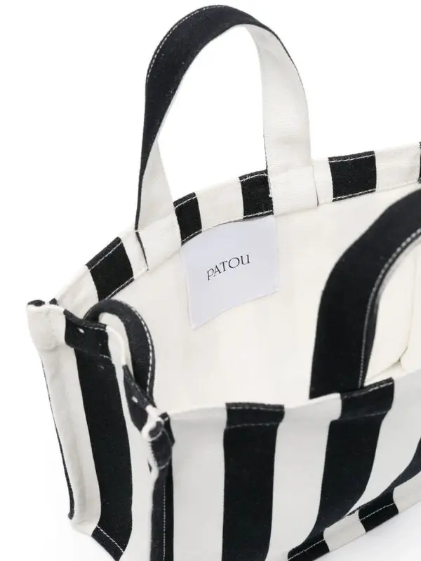 PATOU Striped Everyday Tote Bag
