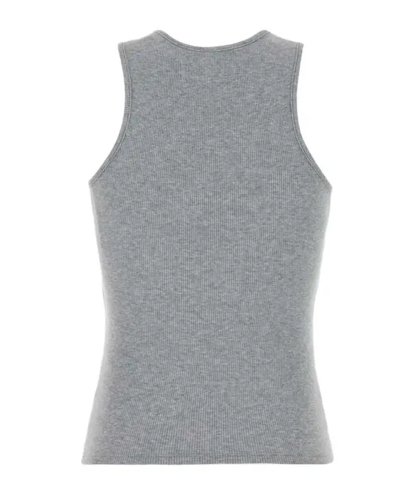 VIVIENNE WESTWOOD Orb Ribbed Tank Top - Grey
