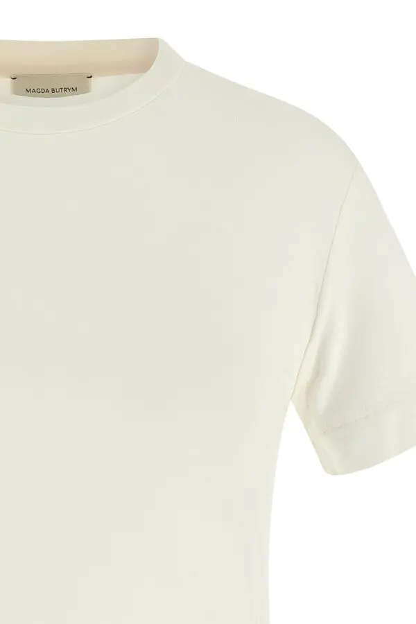 Magda Butrym Lace-trim Crewneck T-shirt