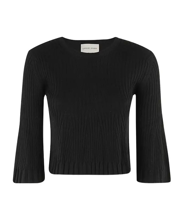 LOULOU STUDIO Long-sleeved Ribbed Sweater