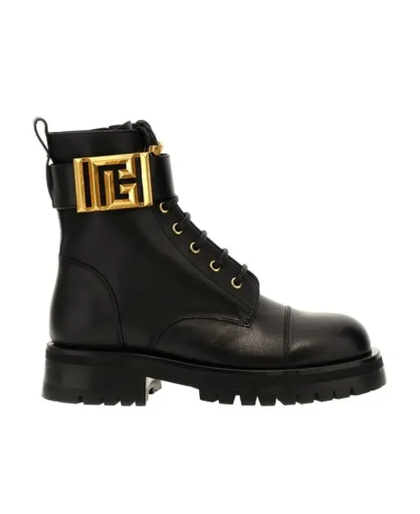Balmain Romy Combat Boots - Black