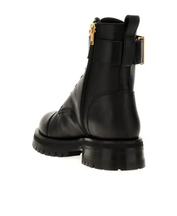 Balmain Romy Combat Boots - Black
