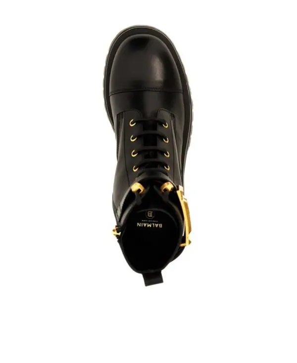 Balmain Romy Combat Boots - Black
