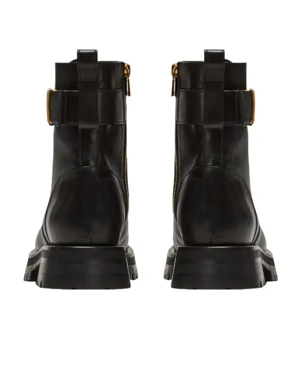 Balmain Romy Combat Boots - Black