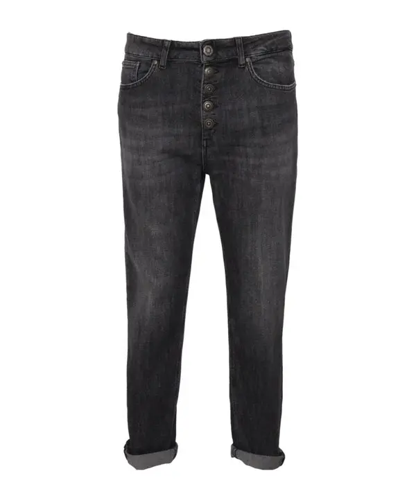 DONDUP Koons Button Detailed Jeans - Black