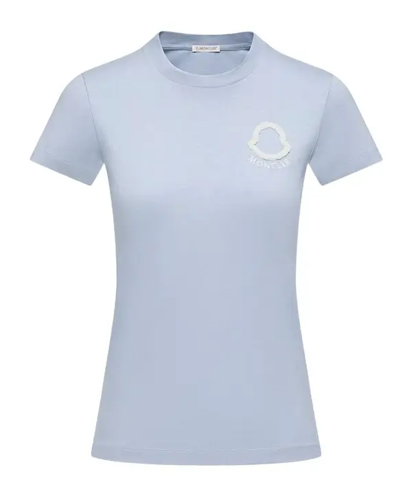 Moncler Embroidered Logo Crewneck T-shirt
