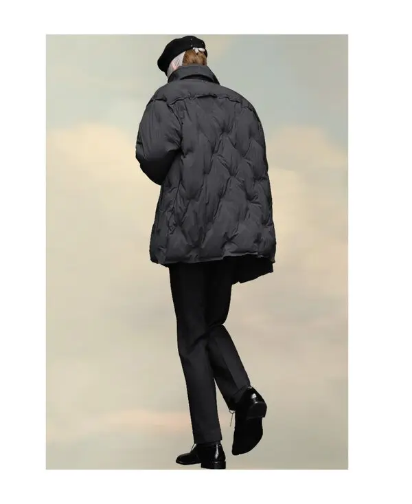 MAISON MARGIELA Four-stitch Detailed Padded Coat
