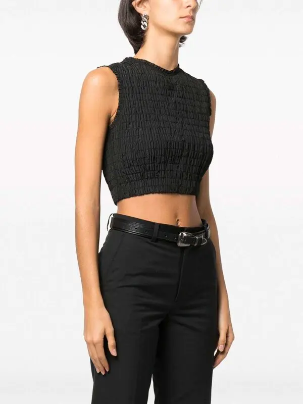 PATOU Textured Cropped Top