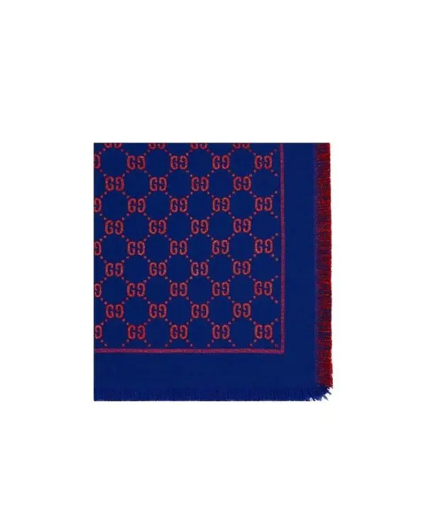 Gucci Gg Motif Lamé Scarf - Multi-color