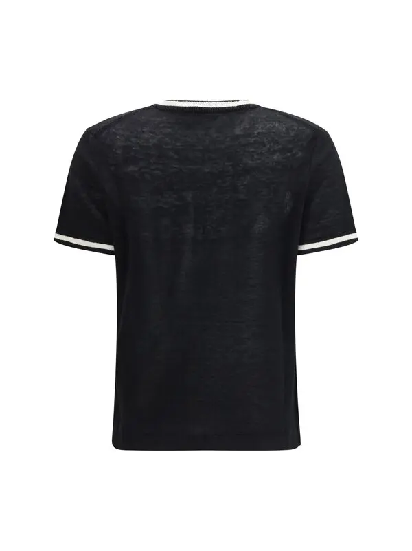 Max Mara Nordica Short-sleeved Crewneck Jumper - Black
