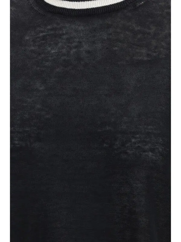 Max Mara Nordica Short-sleeved Crewneck Jumper - Black