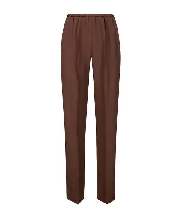 FORTE_FORTE Elasticated Straight Leg Trousers