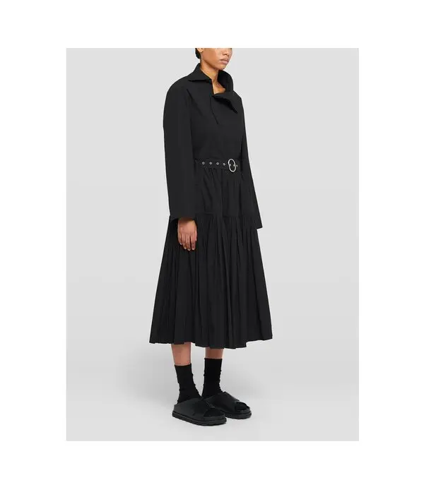 JIL SANDER Belted Waist Midi Skirt