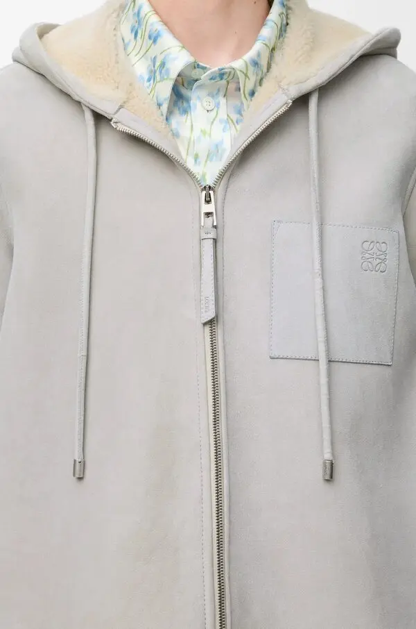 Loewe Leather Hooded Jacket