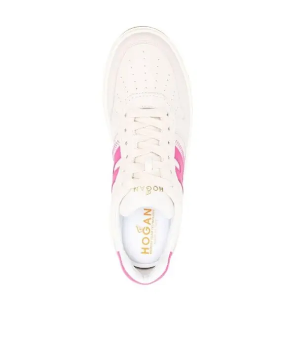 Hogan Round Toe Lace-up Sneakers - Multicolor