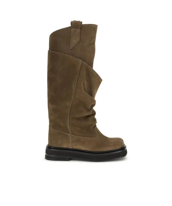 Attico The New Robin Passeggiata Combat Boots - Green