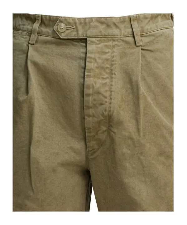 Auralee Belted Mid-waisted Casual Pants
