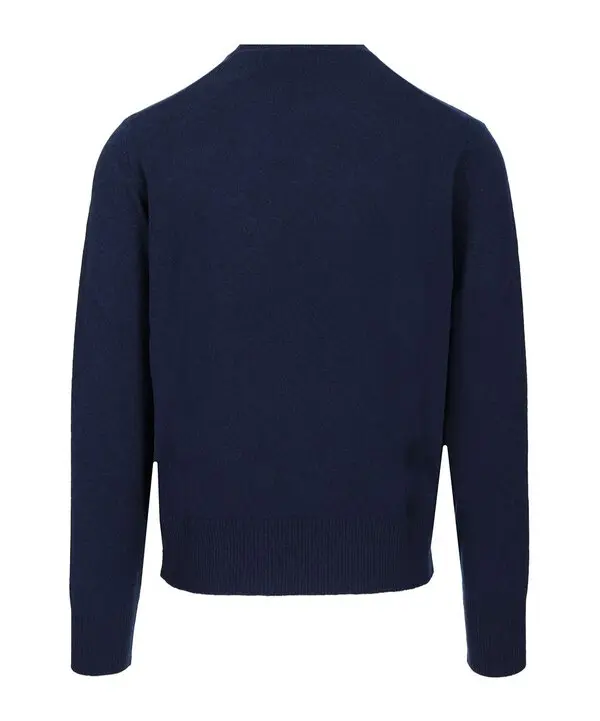 VIVIENNE WESTWOOD Orb Embroidered Crewneck Jumper - Blue
