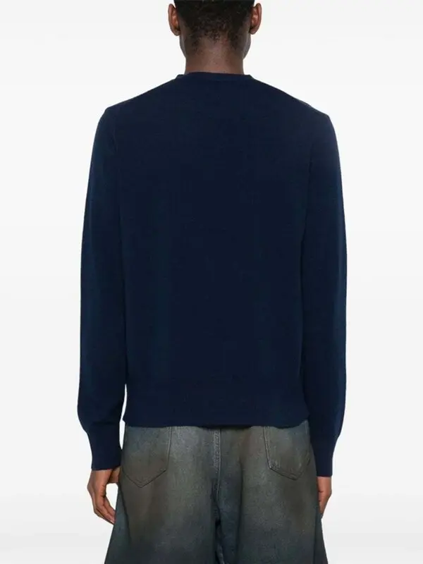 VIVIENNE WESTWOOD Orb Embroidered Crewneck Jumper - Blue