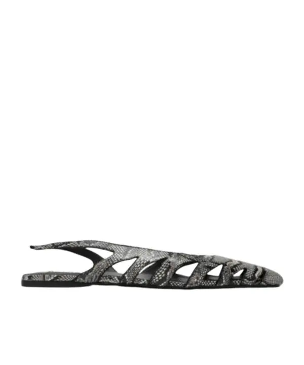 Alaïa Cut-out Slingback Ballet Flats - Black