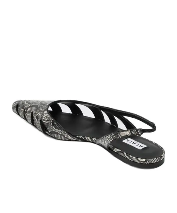 Alaïa Cut-out Slingback Ballet Flats