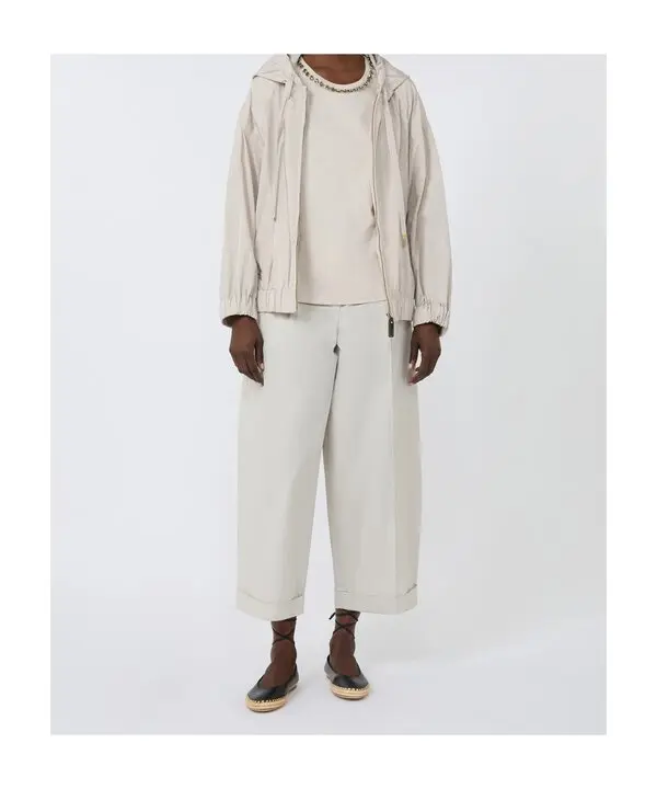 Max Mara Bingo Embellished Basic Jersey T-shirt - Beige