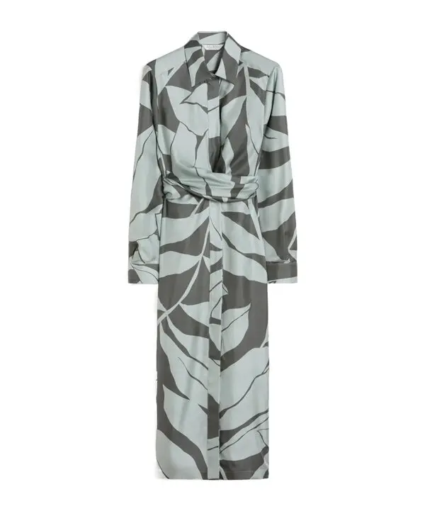 Max Mara Floral-print Dress - Green