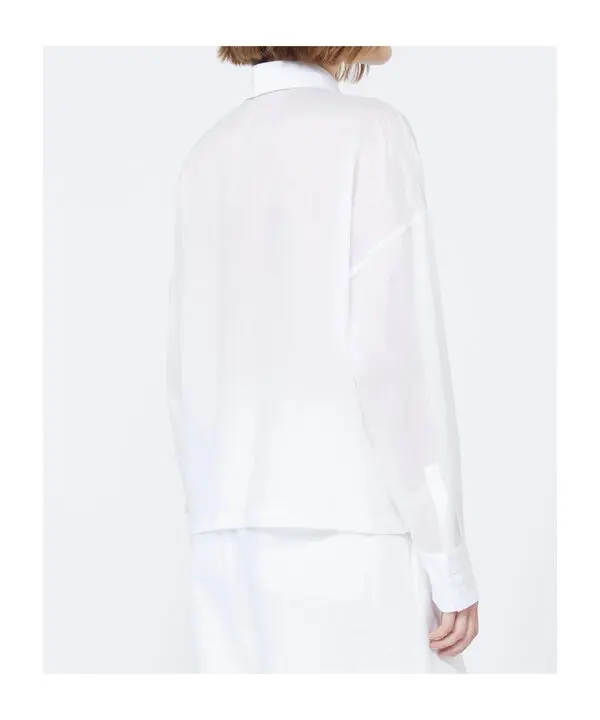 Max Mara Embroidered Long Sleeve Shirt - White