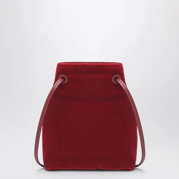 Miu Miu Logo Bucket Bag - Red