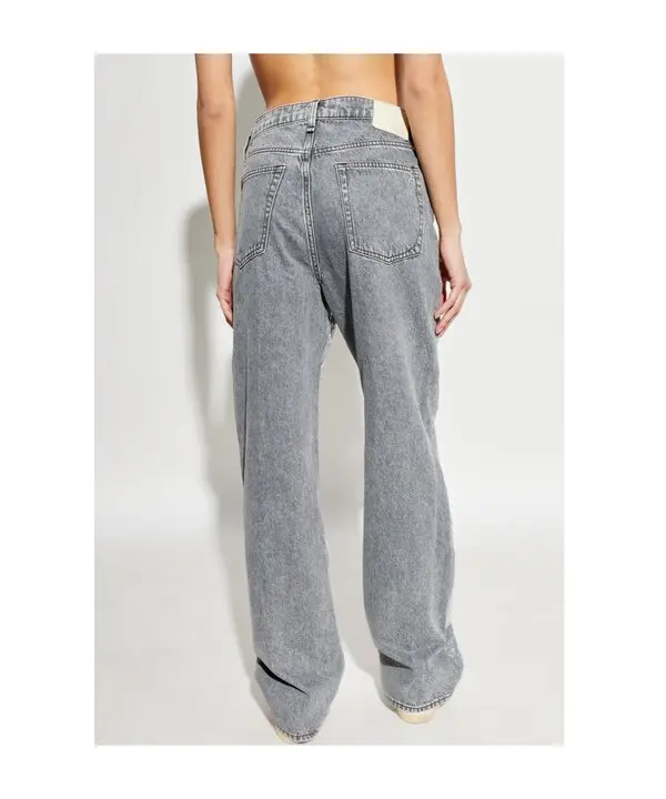 RAG  BONE Rag & Bone Sequin Detailed Straight Leg Jeans