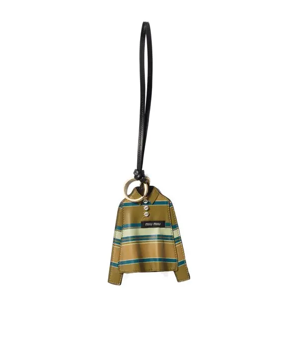 Miu Miu Logo Label Key Ring - Multicolor