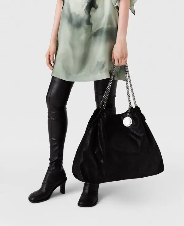 Stella McCartney Falabella Drawstring Tote Bag - Black