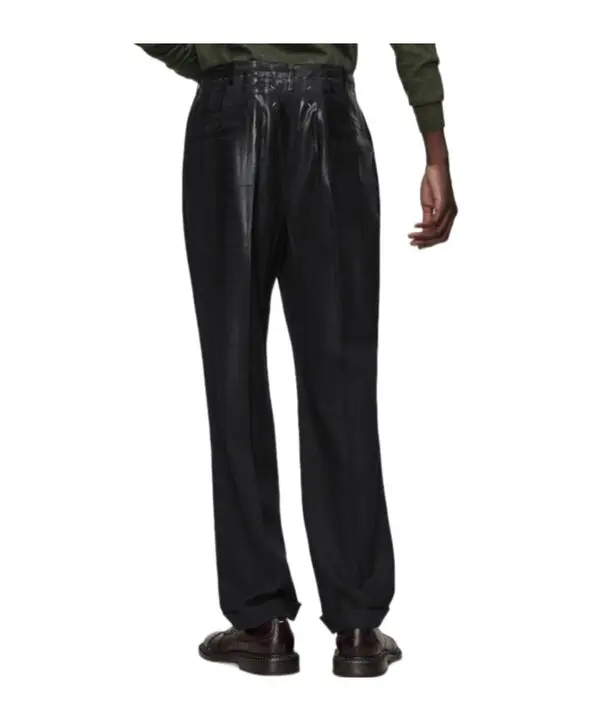MAISON MARGIELA Foiled Wide-leg Trousers