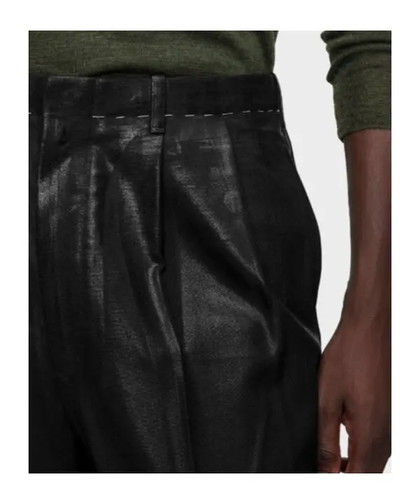 MAISON MARGIELA Foiled Wide-leg Trousers