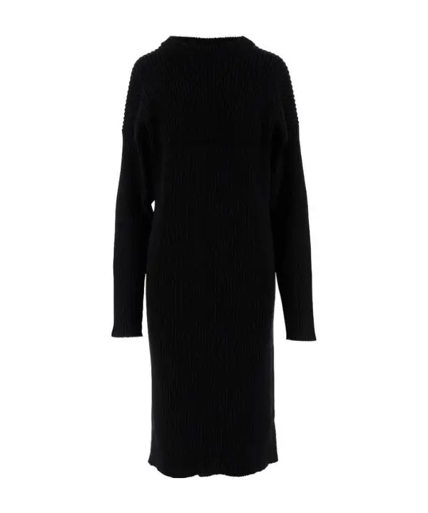 Bottega Veneta Open Back Ribbed Knit Dress