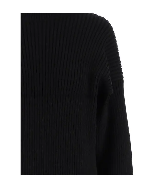 Bottega Veneta Open Back Ribbed Knit Dress